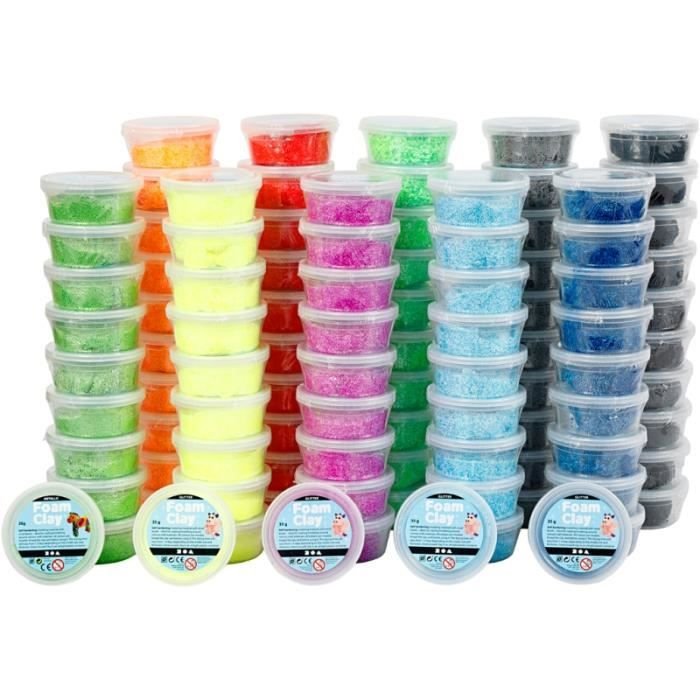 Pasta Foam Clay, 10x10 pudełek, Kolory mieszane - Inny producent ...