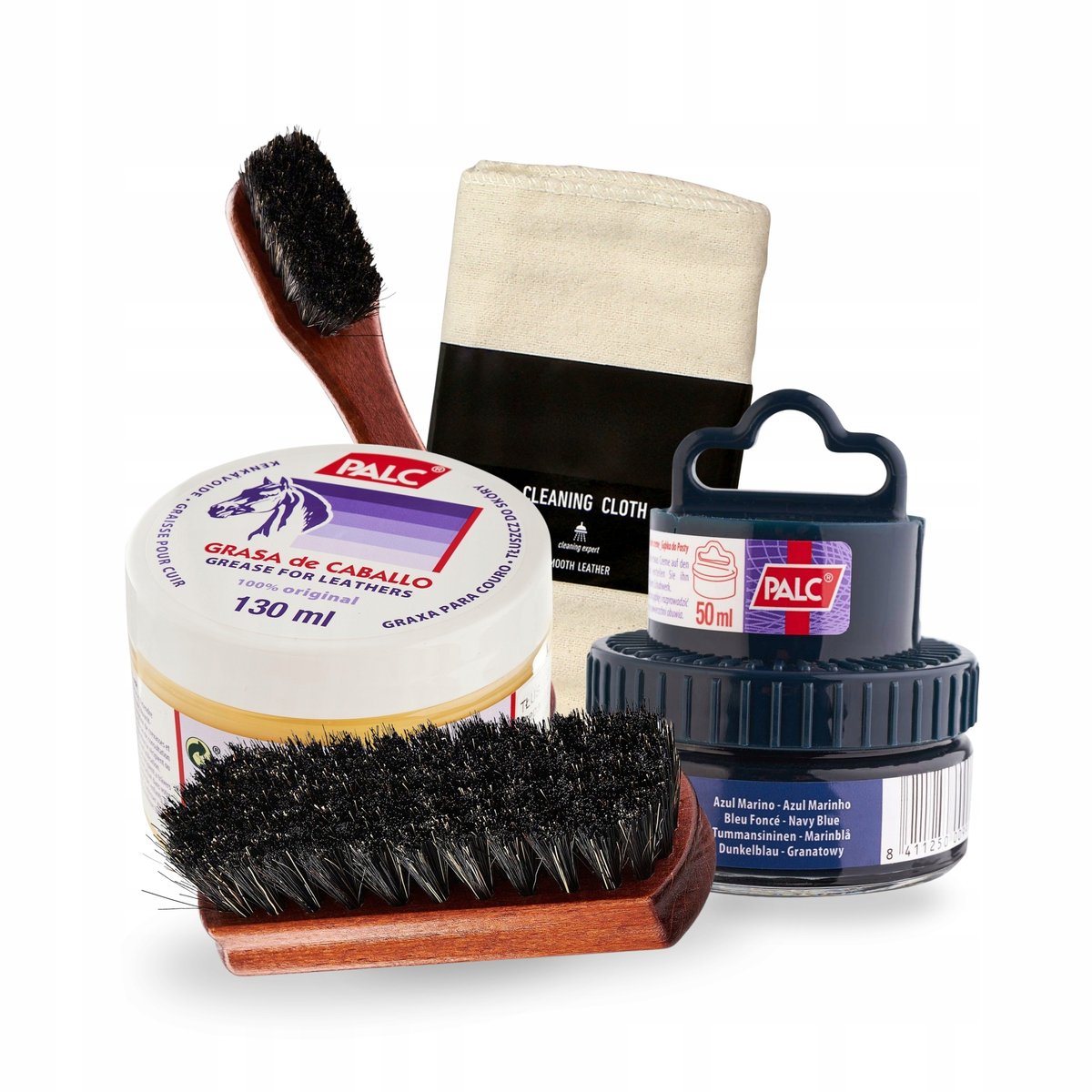 Pasta Granatowa z Tłuszczem i Akcesoria do Butów Palc Zestaw 5w1 - Inny ...