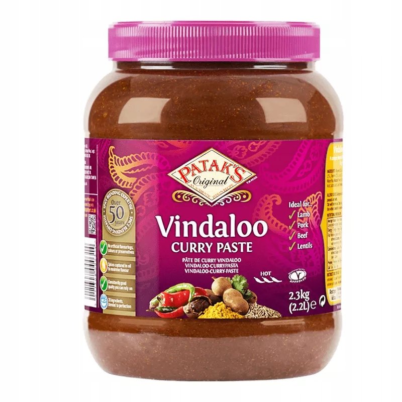 Pasta indyjska Vindaloo Curry Paste Pataks 2,3kg - Patak's | Sklep ...