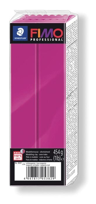 Pasta polimerowa - Fimo - Profesjonalna - 454 g - Kolor Magenta ...