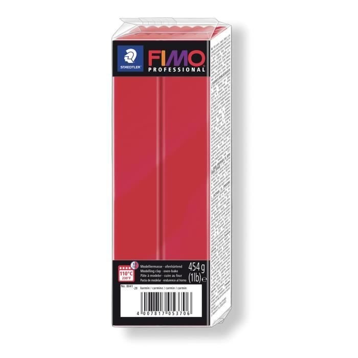 Pasta polimerowa - Fimo - Professional - 454 g - Karmin 8041.29 ...