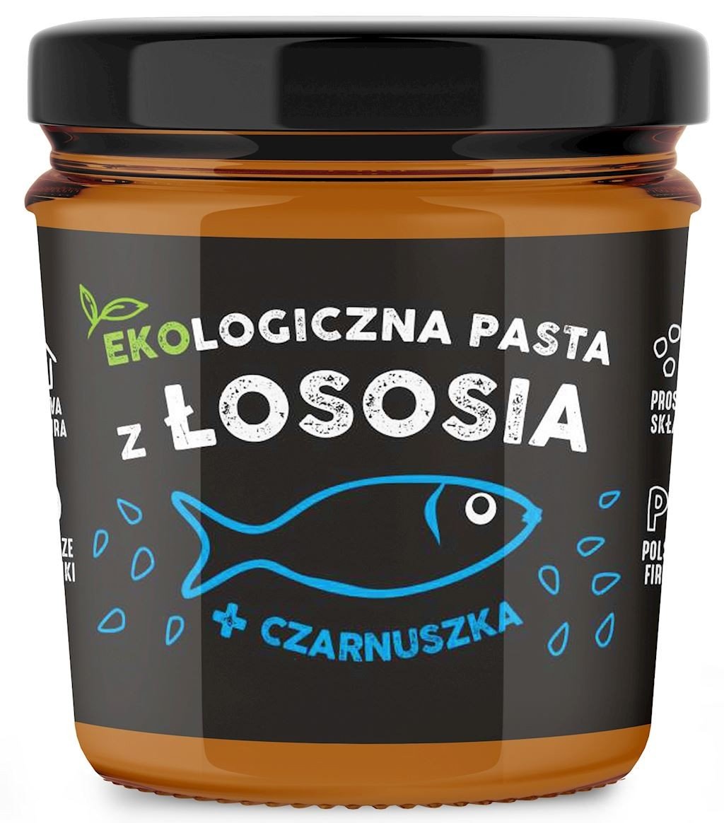 PASTA Z ŁOSOSIA Z CZARNUSZKĄ BIO 90 g - KUTER FISH - Kuter fish | Sklep ...