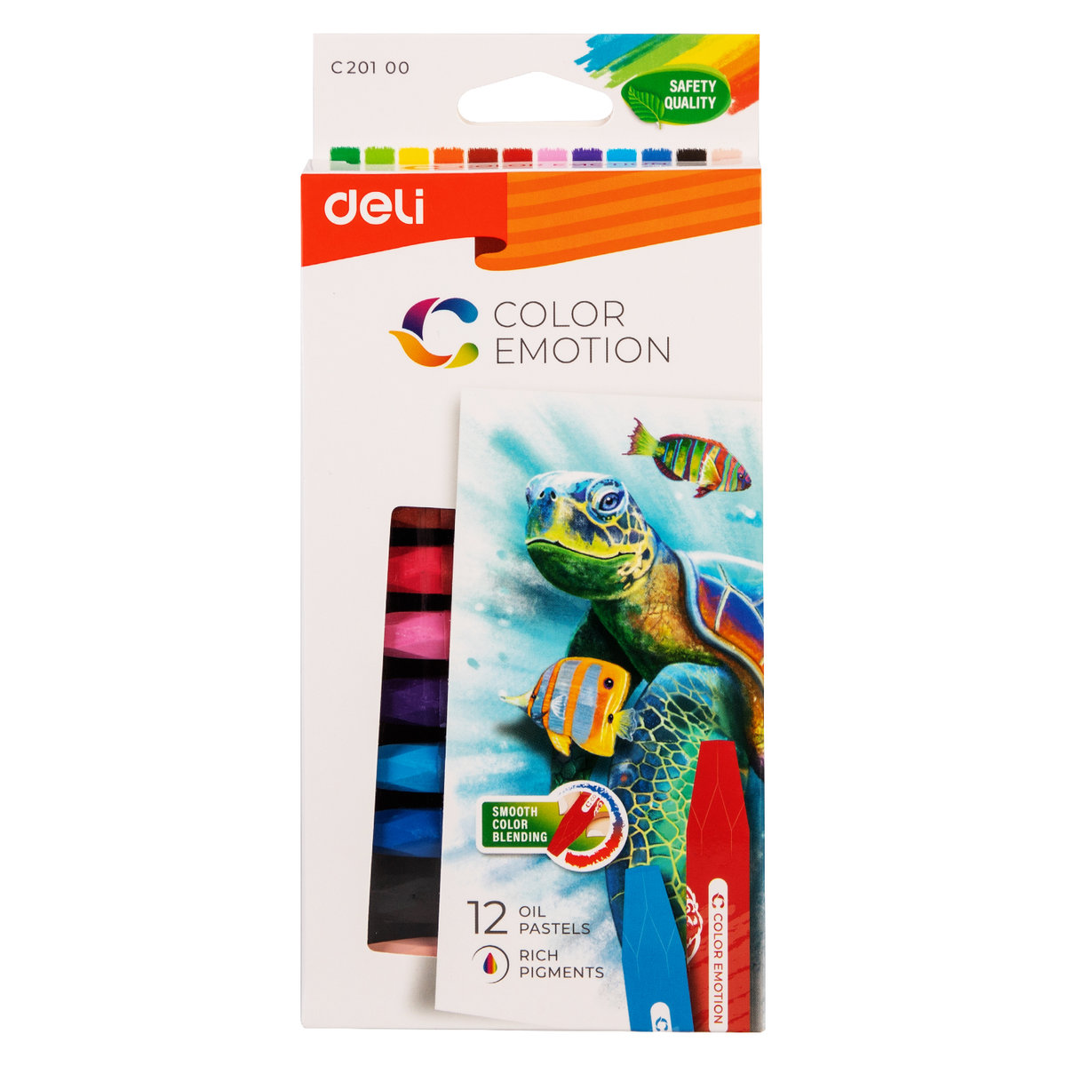 Pastele Olejne Deli Seria Color Emotion 12 Kolorów - DELI | Sklep EMPIK.COM