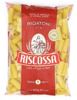 PASTIFICIO RISCOSSA Makaron Rigatoni grube rurki 500 g - PASTIFICIO ...