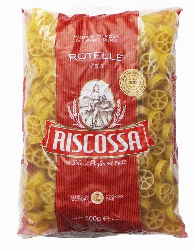 PASTIFICIO RISCOSSA Makaron Rotelle kółka 500 g - PASTIFICIO RISCOSSA ...