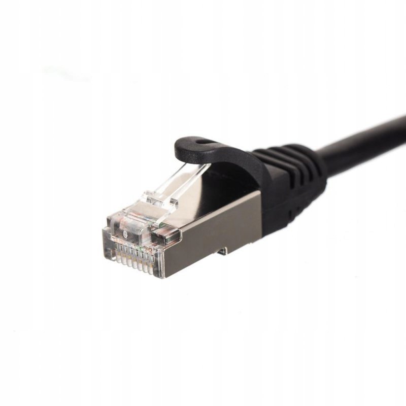 Patchcord RJ45, kat. 6 FTP F/UTP, 1m, Netrack, czarny - Netrack | Sklep EMPIK.COM