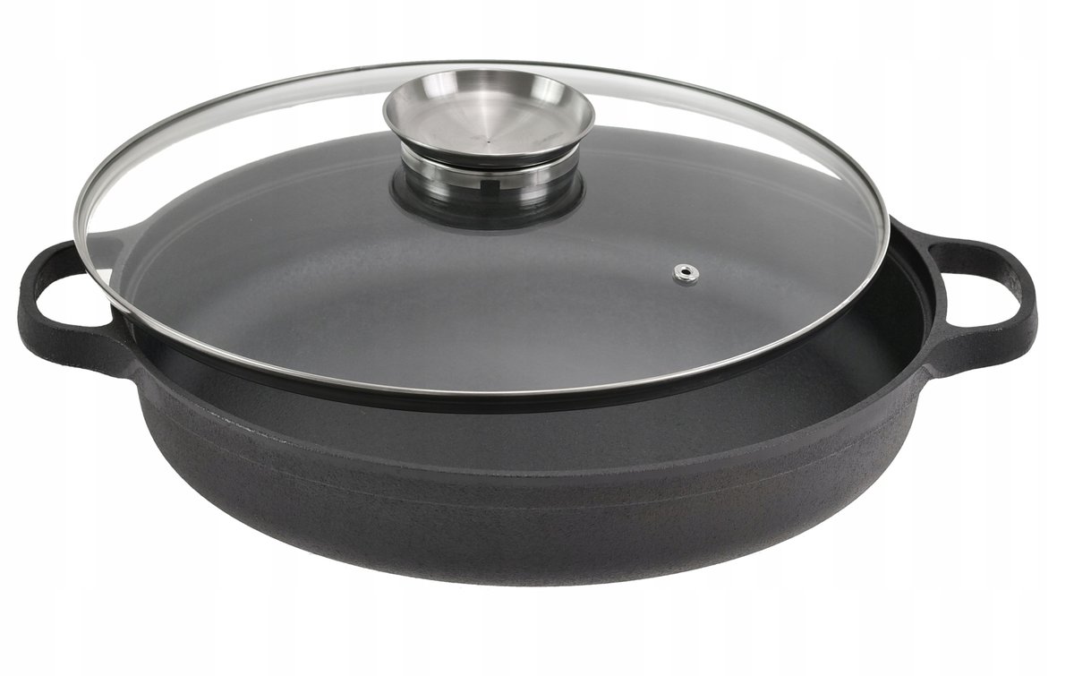 Patelnia grillowa Rossner 35 cm żeliwna - Inna marka | Sklep EMPIK.COM