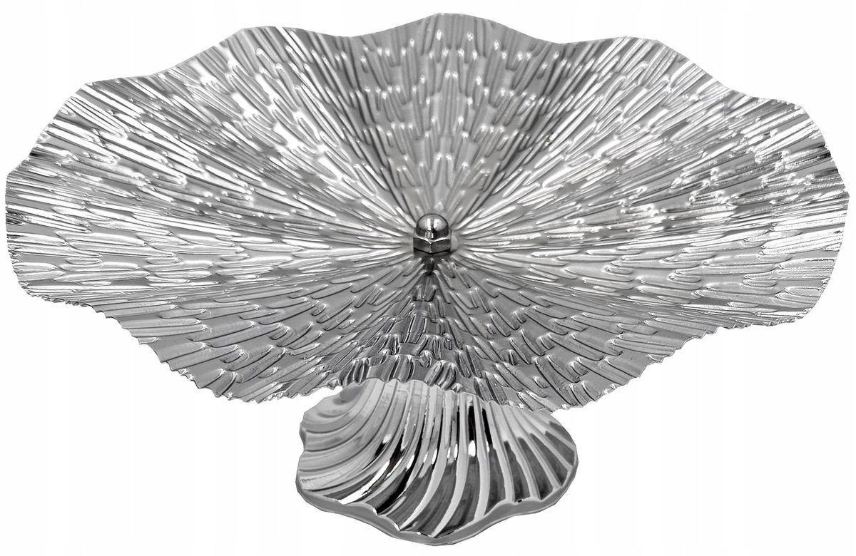 PATERA CIASTA BABECZKI OWOCE BC3862 SILVER Ø29 CM - MADEX | Sklep EMPIK.COM
