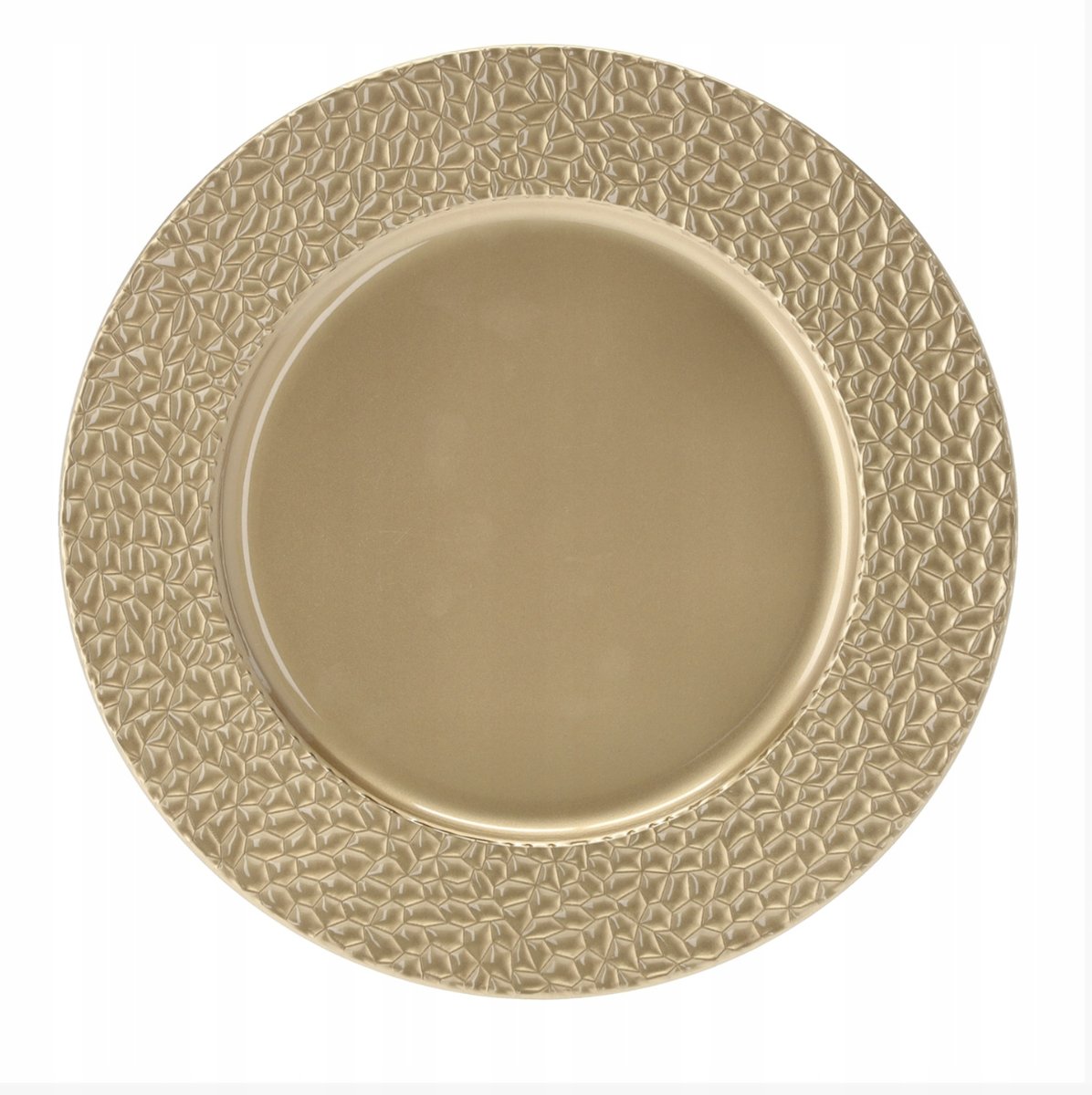 PATERA podtalerz ZŁOTY okrągła pod talerz podstawka taca 33 cm - inna (Inny) | Sklep EMPIK.COM