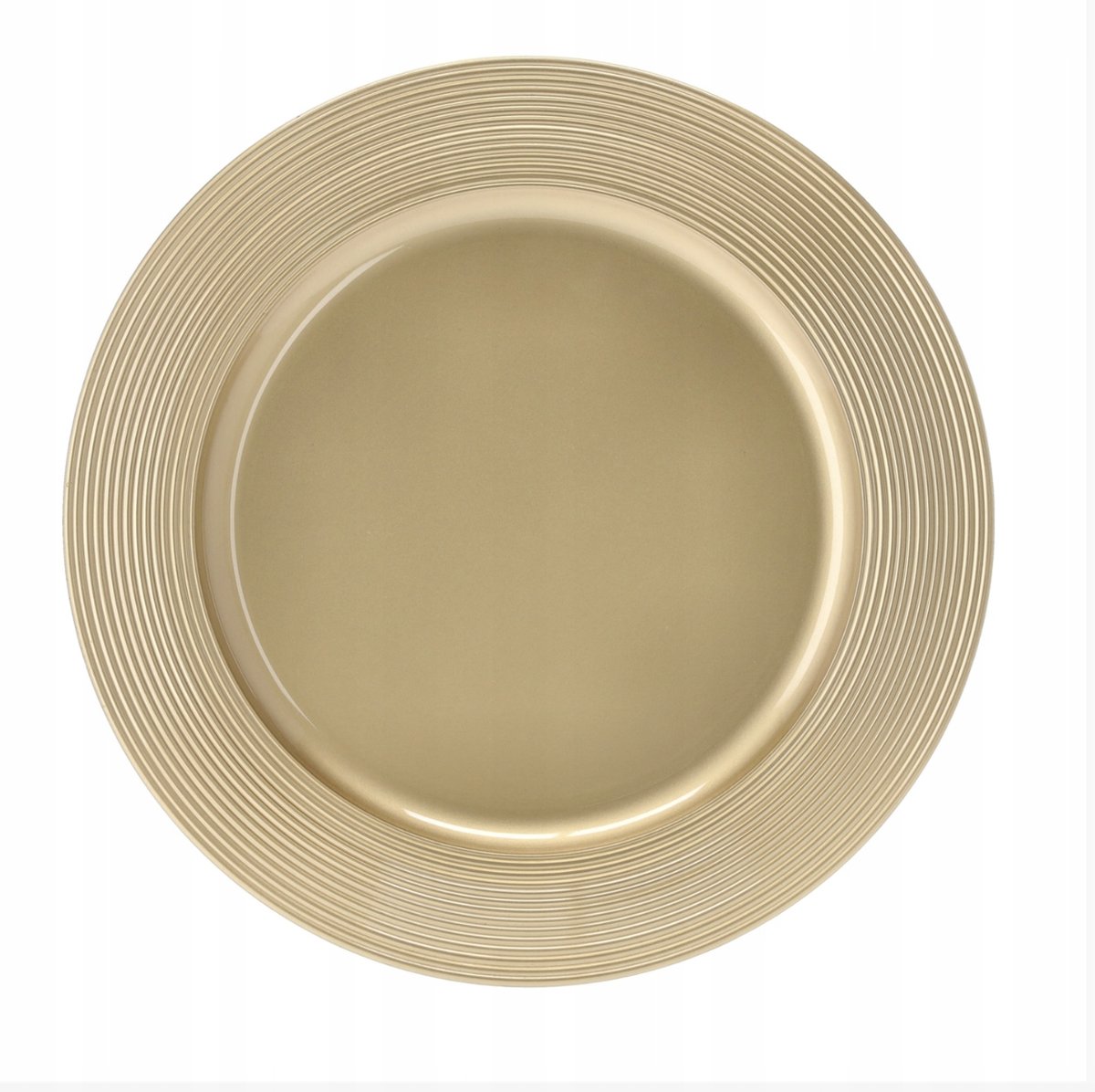 PATERA podtalerz ZŁOTY okrągła pod talerz podstawka taca 33 cm - inna (Inny) | Sklep EMPIK.COM