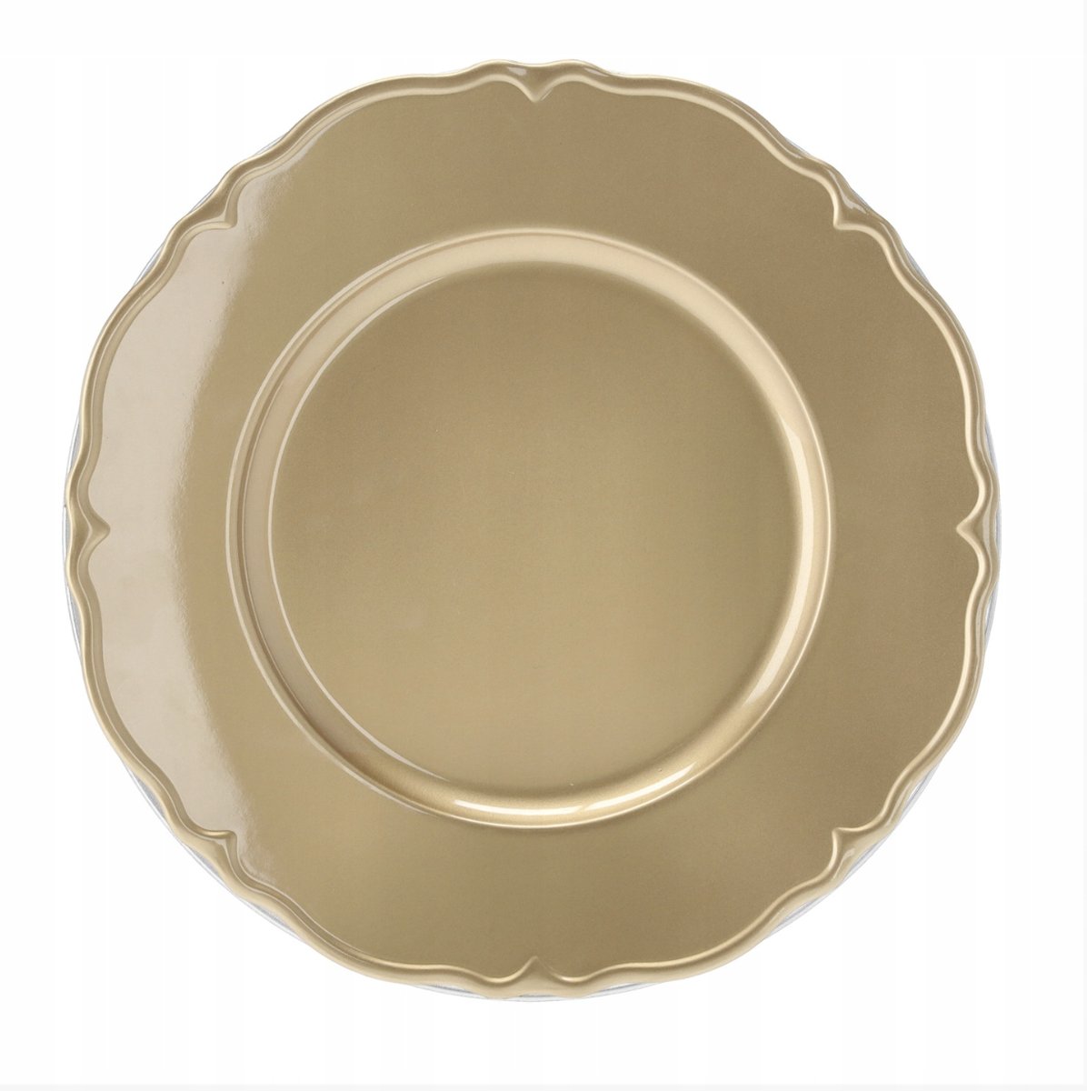 PATERA podtalerz ZŁOTY okrągła pod talerz podstawka taca 33 cm - inna (Inny) | Sklep EMPIK.COM