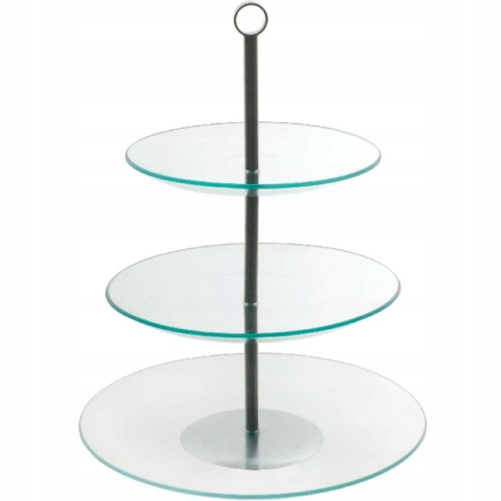 Patera szklana Leila trzypoziomowa 30 cm AMBITION - Ambition | Sklep EMPIK.COM