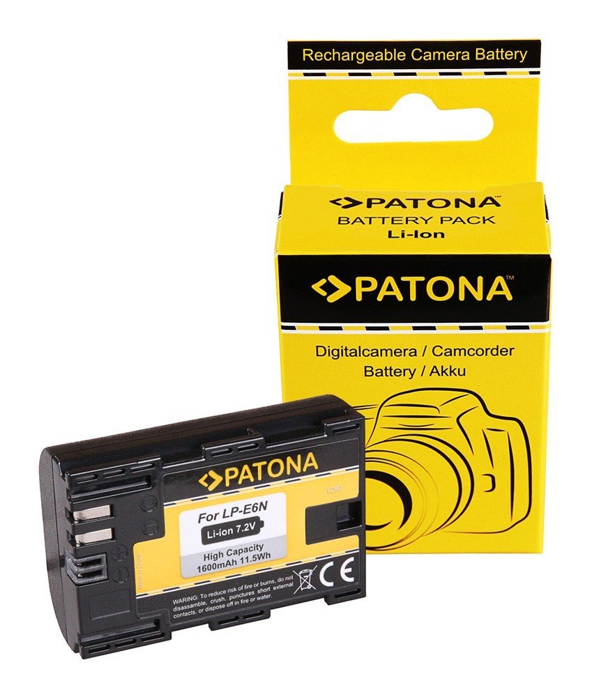 PATONA Bateria f. Canon LP-E6N LPE6N EOS 80D 7D 70D 6D 60D Mark II Mark ...