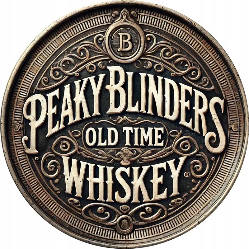 PEAKY BLINDERS WHISKEY OLD TIME VINTAGE RETRO plakat blaszany metalowy 20cm - Inna marka | Sklep ...