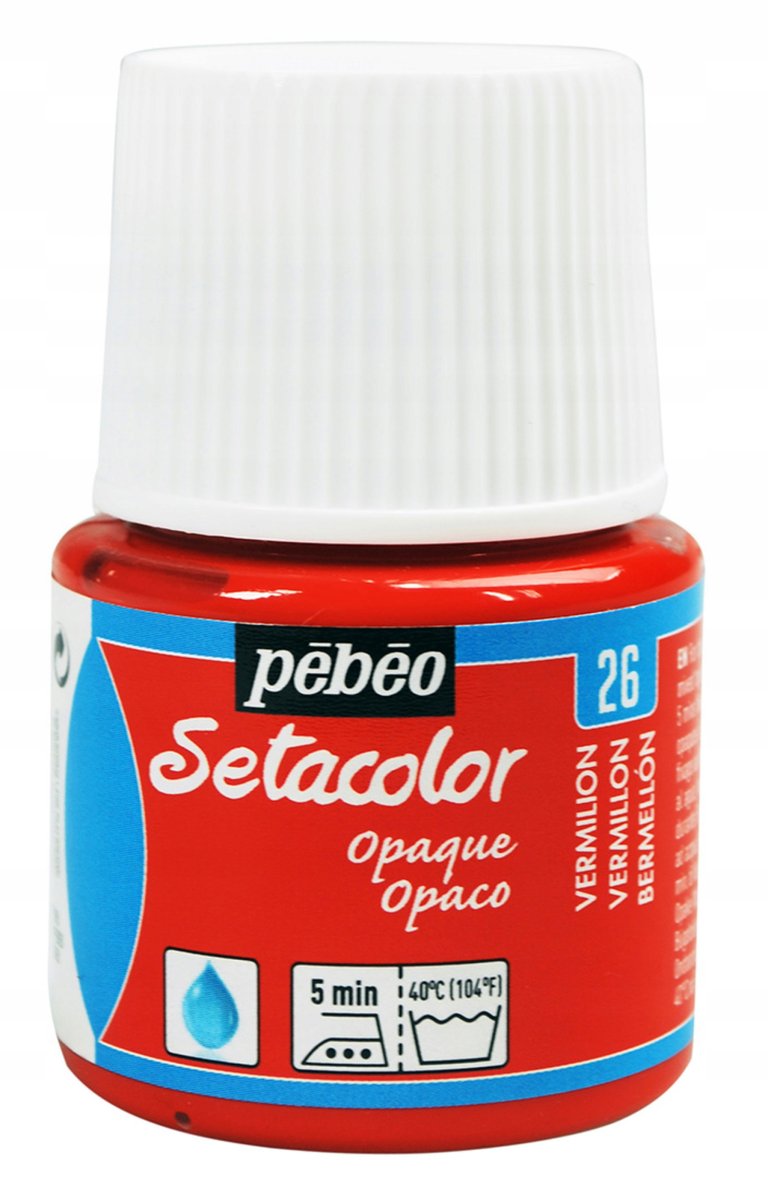 PEBEO Farba do tkanin SETACOLOR OPAQUE 45ml VERMILION - PEBEO | Sklep ...