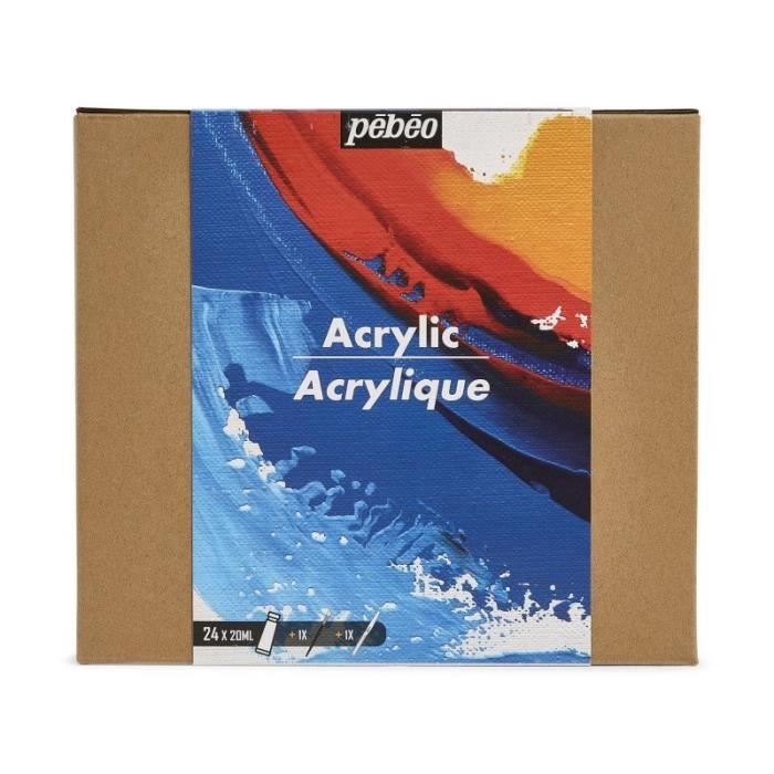 Pebeo - Kolory Akrylowe - Akryle Studio - zestaw 24 tubki 20 ml kolorów ...
