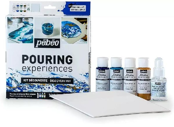 Pebeo Zestaw Discovery Pouring 4X59Ml + Silikon - PEBEO | Sklep EMPIK.COM