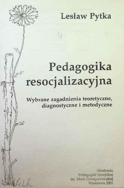 Pedagogika resocjalizacyjna - Pytka Lesław | Książka w Empik