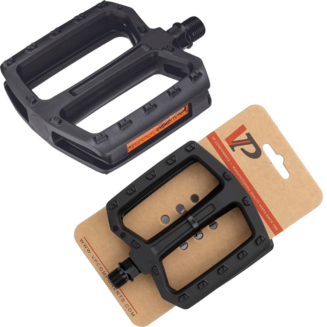 Pedały platformowe MTB trekking 9/16" łożyska EPB czarne VPE-537 - Inna ...
