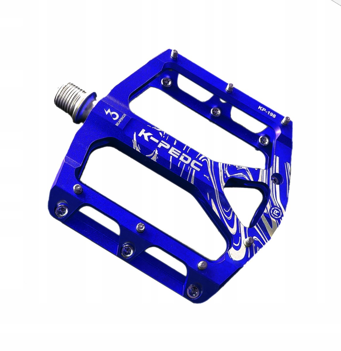Pedały Rowerowe Niebieskie Platformowe Aluminium 3 Łożyska Maszynowe K-PEDC - Inna marka | Sport ...
