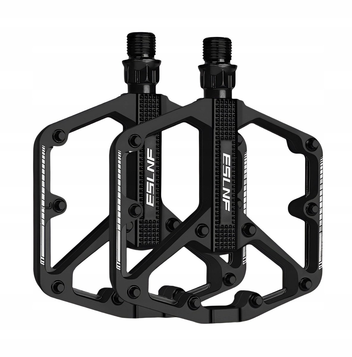 Pedały Rowerowe Platformowe Aluminiowe ESLNF Wypustki Łożyska DU Czarne - Inna marka | Sport ...