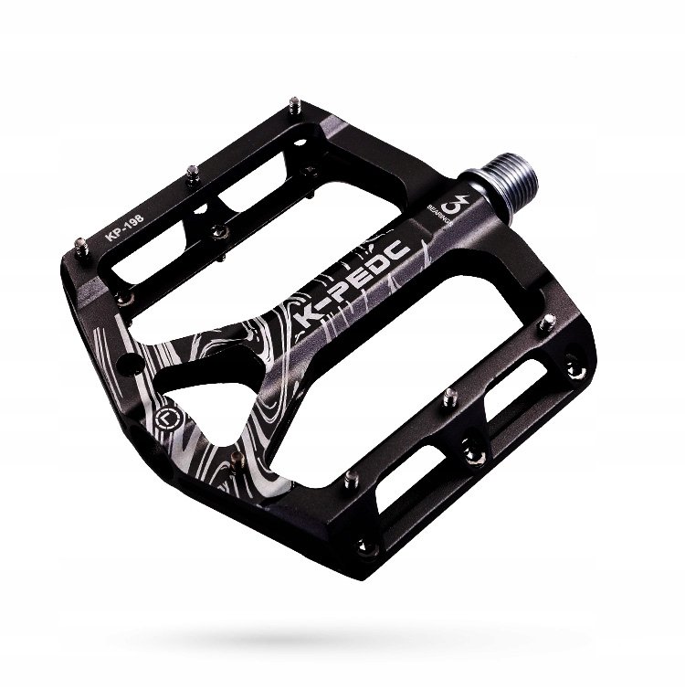 Pedały Rowerowe Platformowe Aluminium 3 Łożyska Maszynowe K-PEDC Czarne - Inna marka | Sport ...