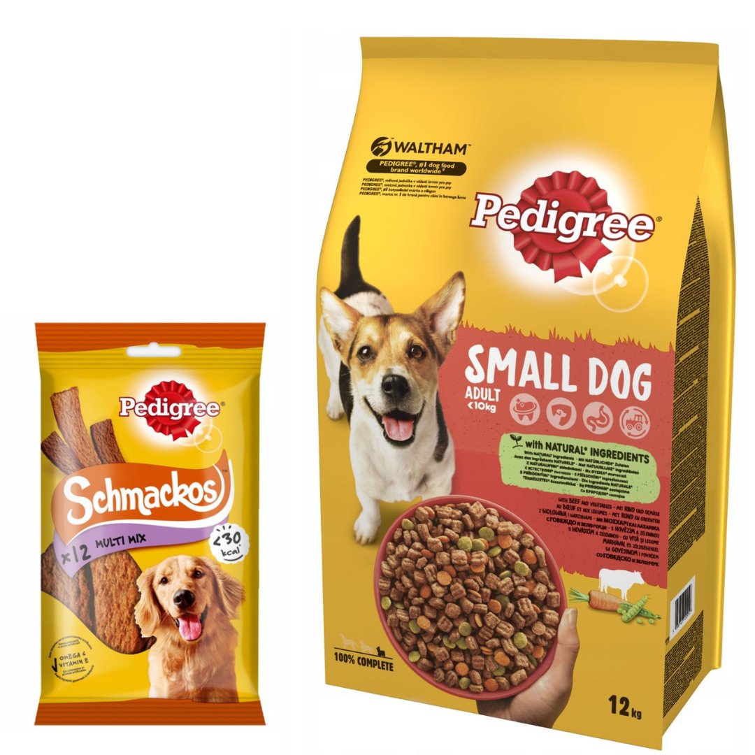 PEDIGREE Adult Small Dog z wołowiną i warzywami 12 kg - PEDIGREE ...