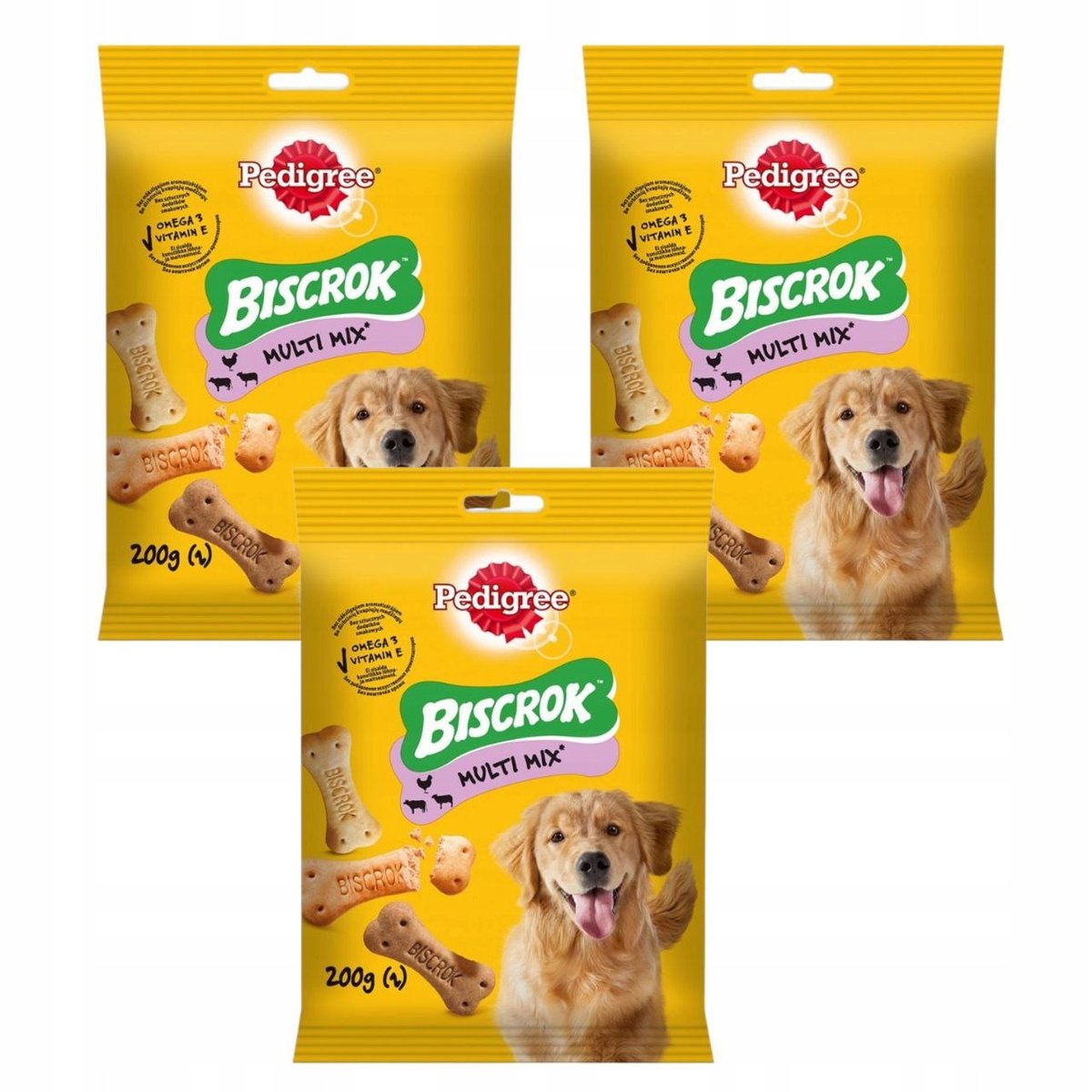 Pedigree Biscrok Multi Mix Karma uzupełniająca dla psów 3x200g - Inny ...