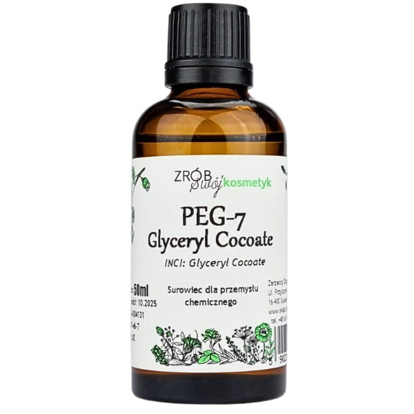 PEG-7 Glyceryl Cocoate Stabilizator Emulsji, Zrób Swój Kosmetyk, 50ml ...