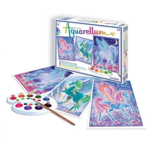 PEGAZ 3 obrazy do malowania i farby Aquarellum - SentoSphere | Sklep ...