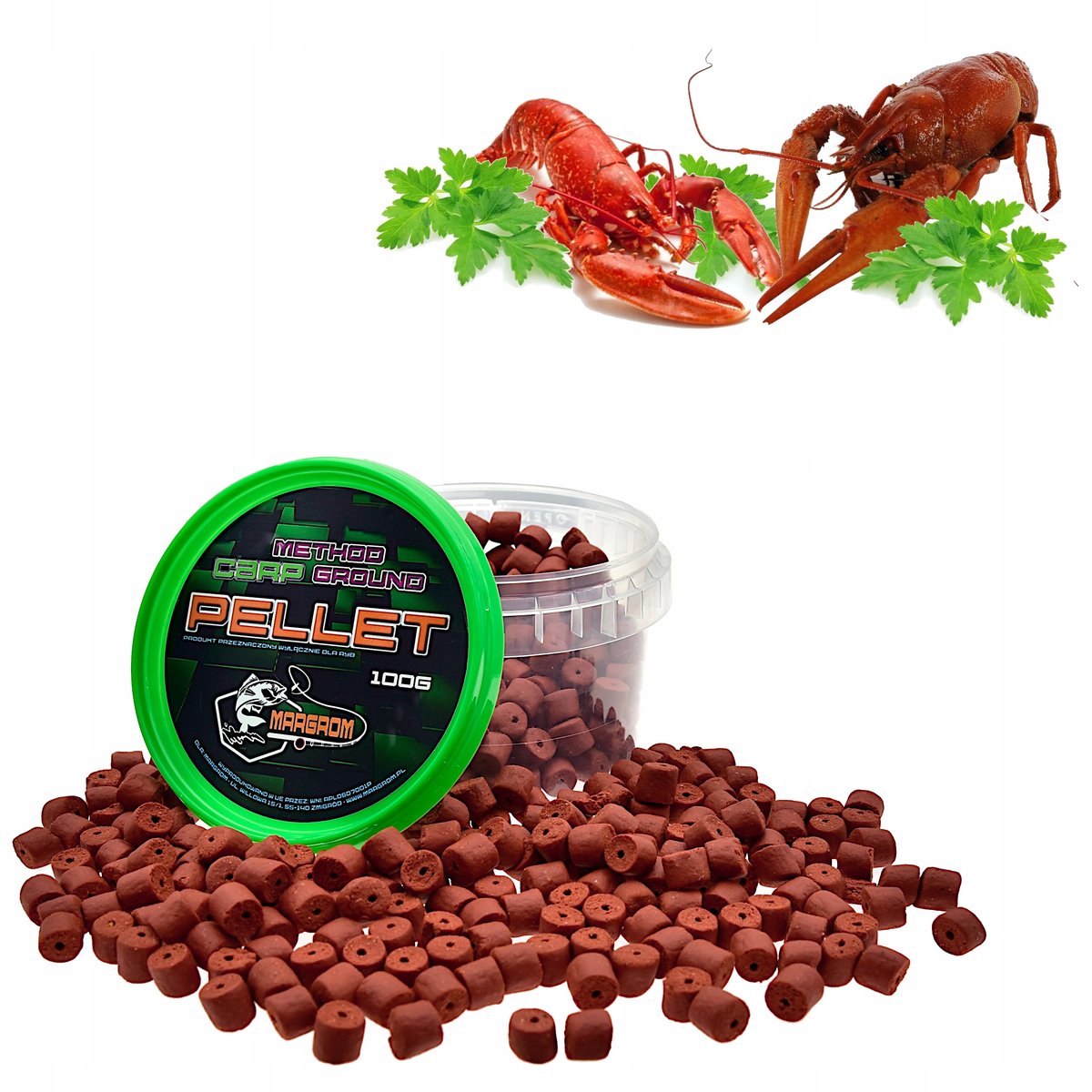 PELLET HACZYKOWY MARGROM 8mm 100g Homar Rak - Margrom | Sport Sklep ...