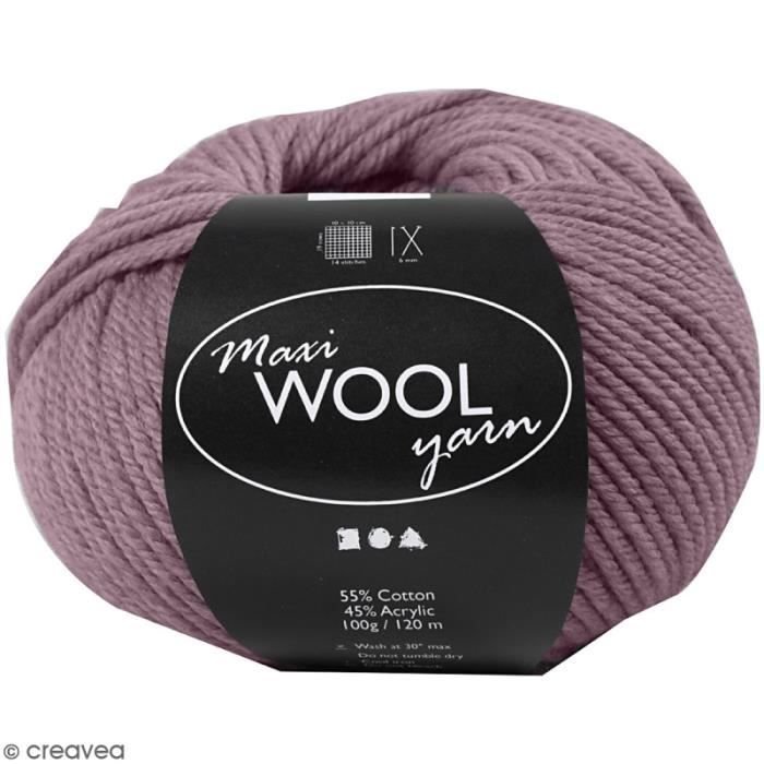 Pelota wełny XL Maxi Wool Yarn - 100 g Lawenda - Inny producent | Sklep ...