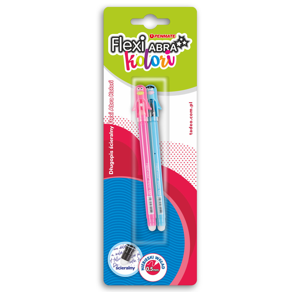 Penmate, Długopis Flexi Abra Kolori, 2 szt., blister - Penmate | Sklep ...