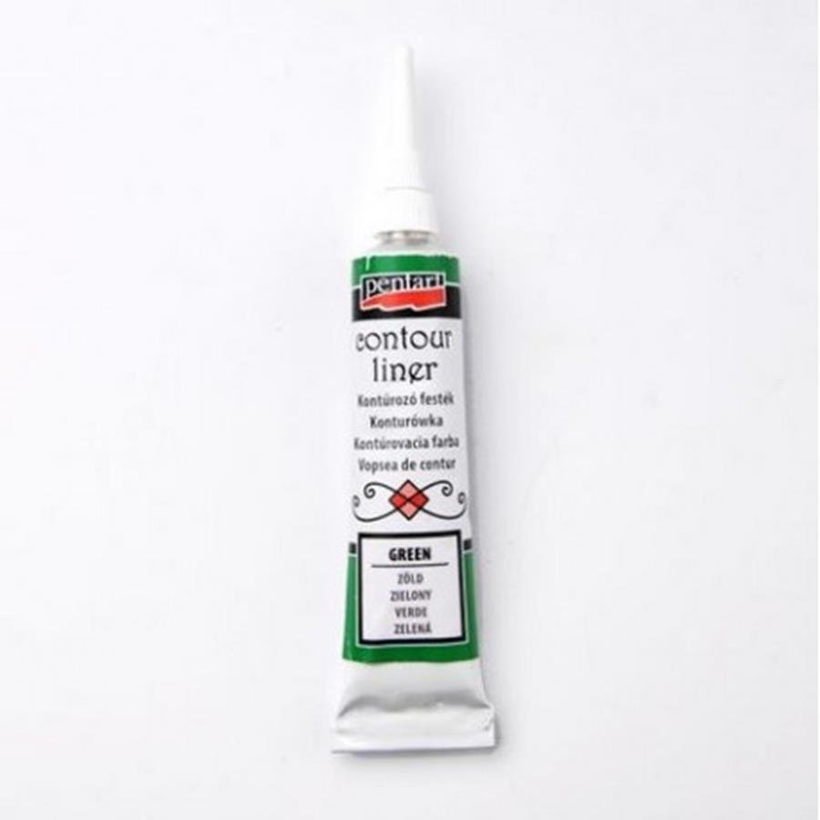 PENTACOLOR, Farby Konturowe W Tubie, Zielone, Pentart, 518-940A, 20 ml ...