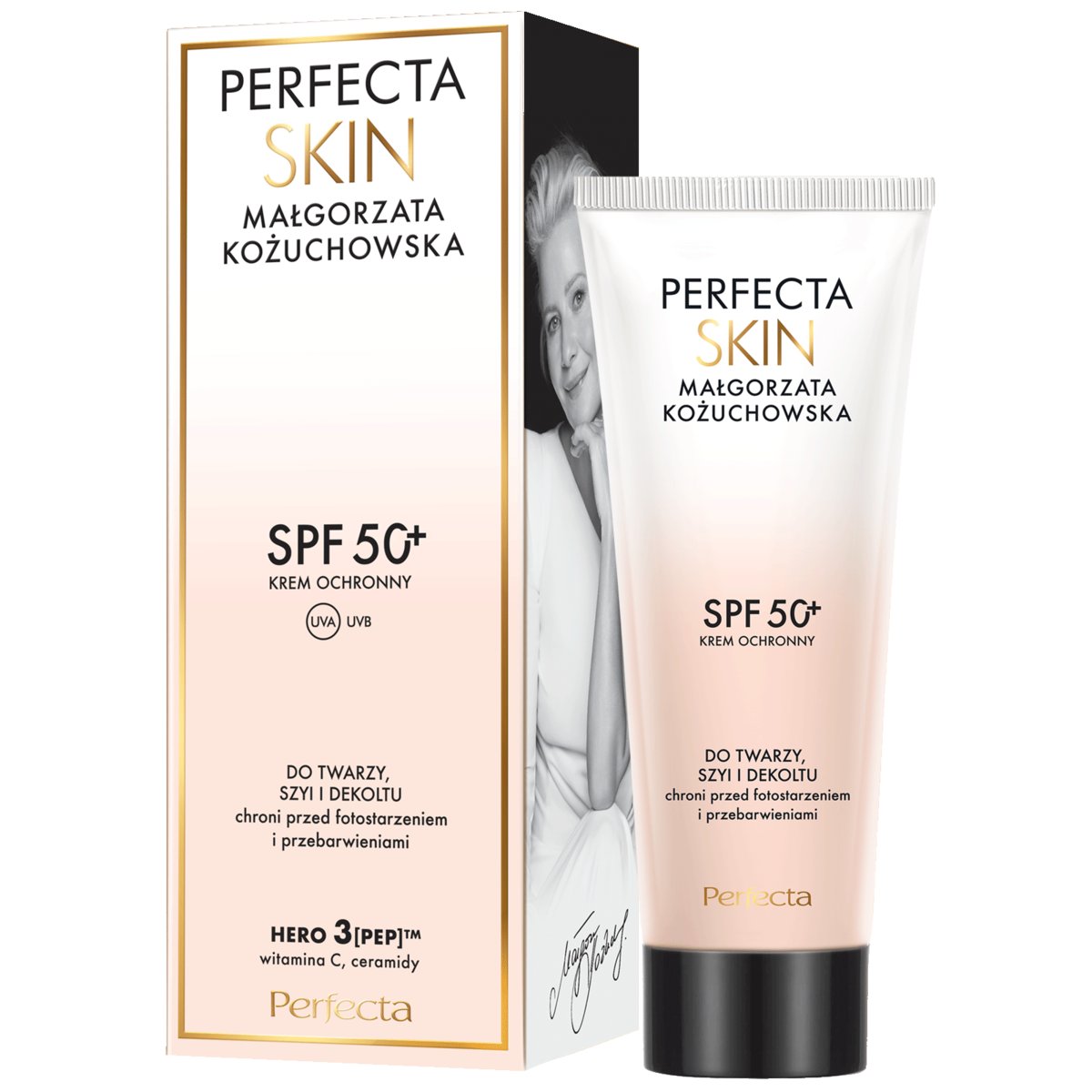 Perfecta Skin Małgorzata Kożuchowska krem ochronny SPF 50+ do twarzy ...
