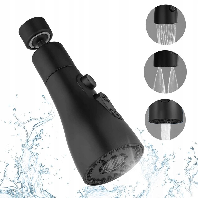 PERLATOR AERATOR PRZEDŁUŻKA DO BATERII 2 FUNKCJE Łatwy Montaż 360 ...