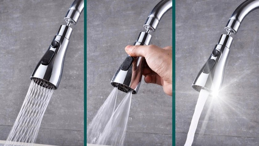 PERLATOR AERATOR PRZEDŁUŻKA DO BATERII FUNKCJE Łatwy Montaż 360° - inna ...