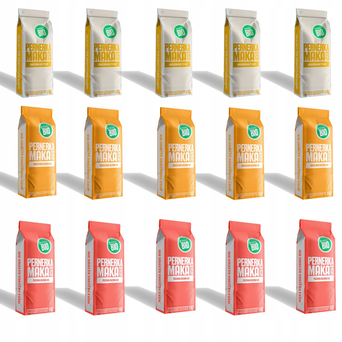 PERNERKA MIX MĄK - ZDROWY CHLEB PSZENNO-ORKISZOWY 3 x 5 x 1KG ...