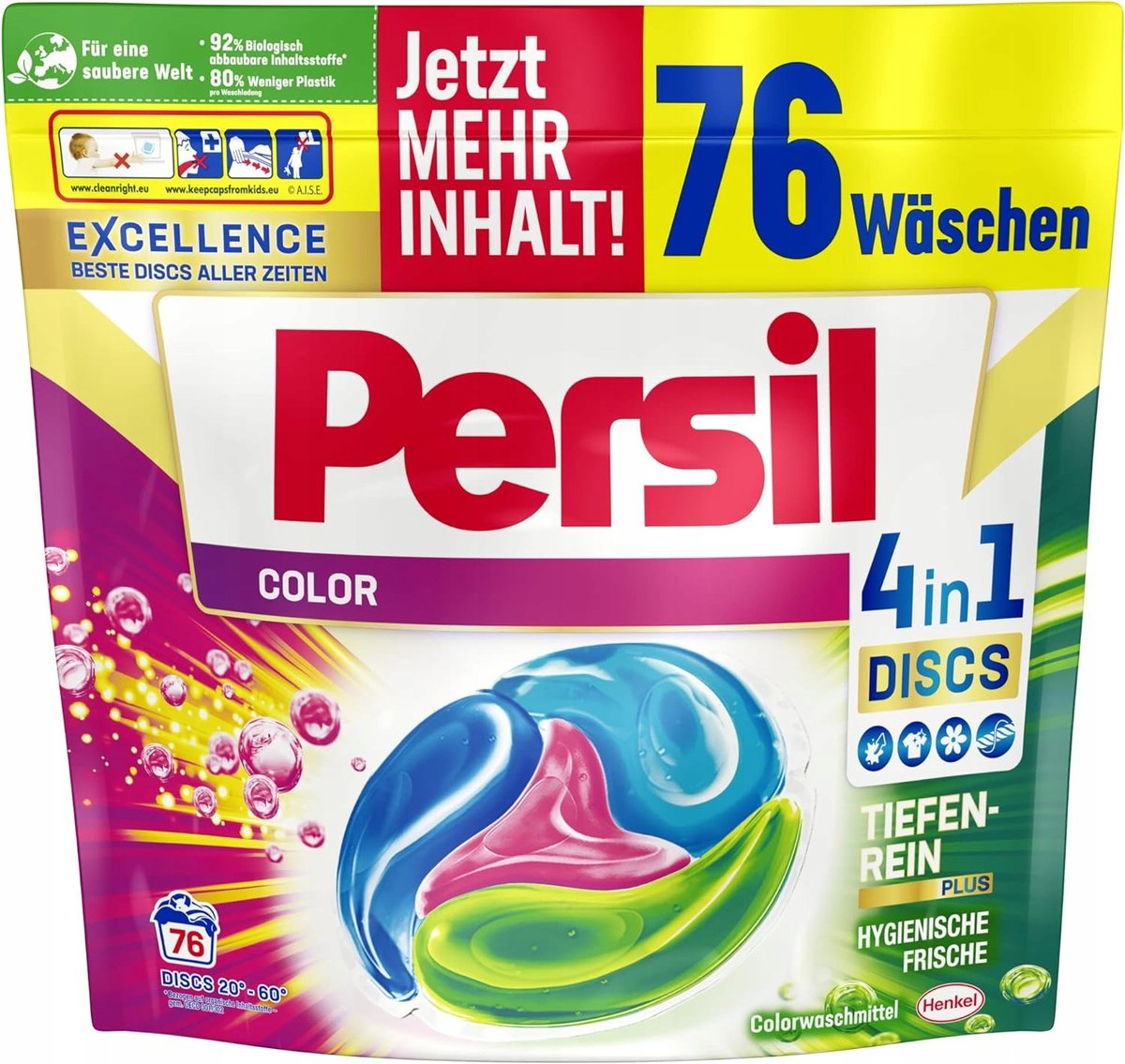 Persil Color 4in1 Discs kapsułki do prania 76 sztuk 1,9kg - Persil ...
