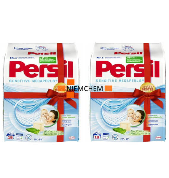 Persil Sensitive Megaperls Proszek Prania Zestaw 2 x 18pr 1,332kg ...