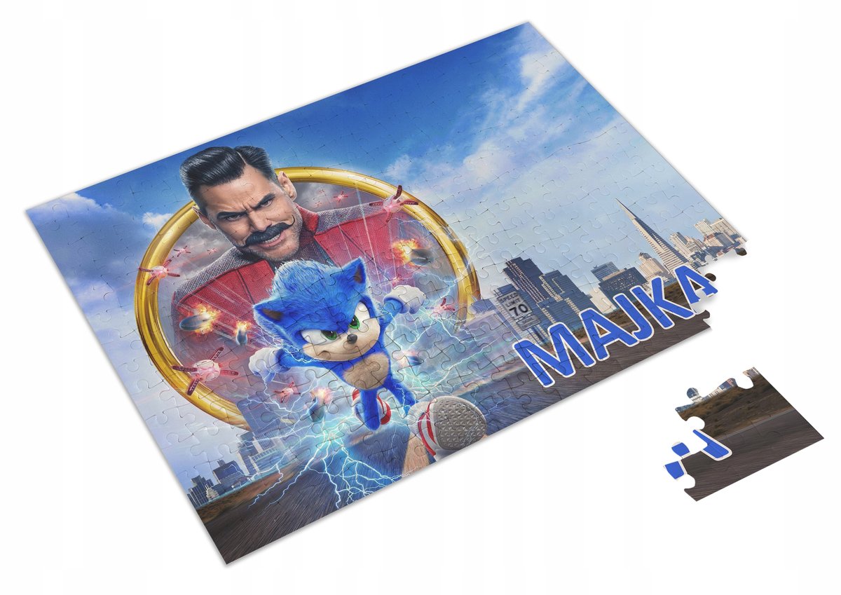PERSONALIZOWANE PUZZLE SONIC Jeżyk A4 120el #2 - Atram | Sklep EMPIK.COM