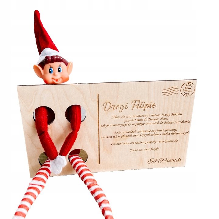 Personalizowany List Powitalny Od Elfa Psotnika Imię Dziecka Elf On ...