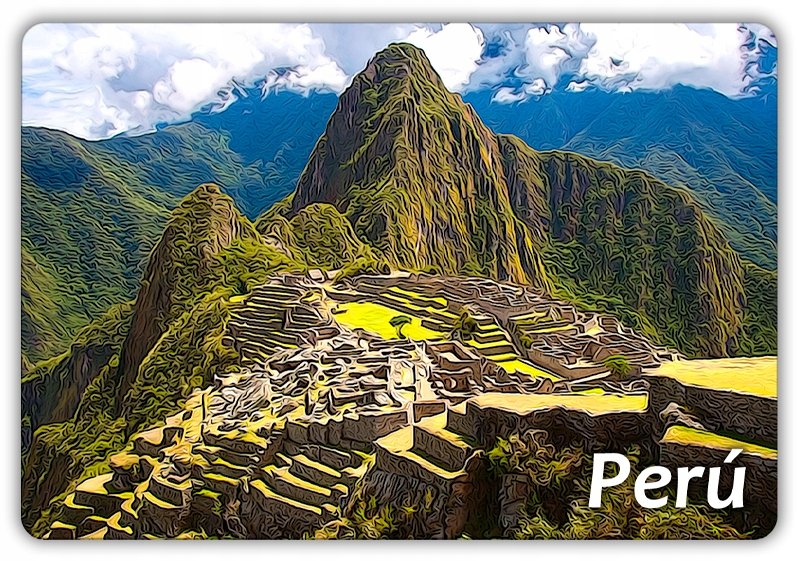 PERU - Machu Picchu - Miasto Inków - Andy - Magnes na lodówkę ...