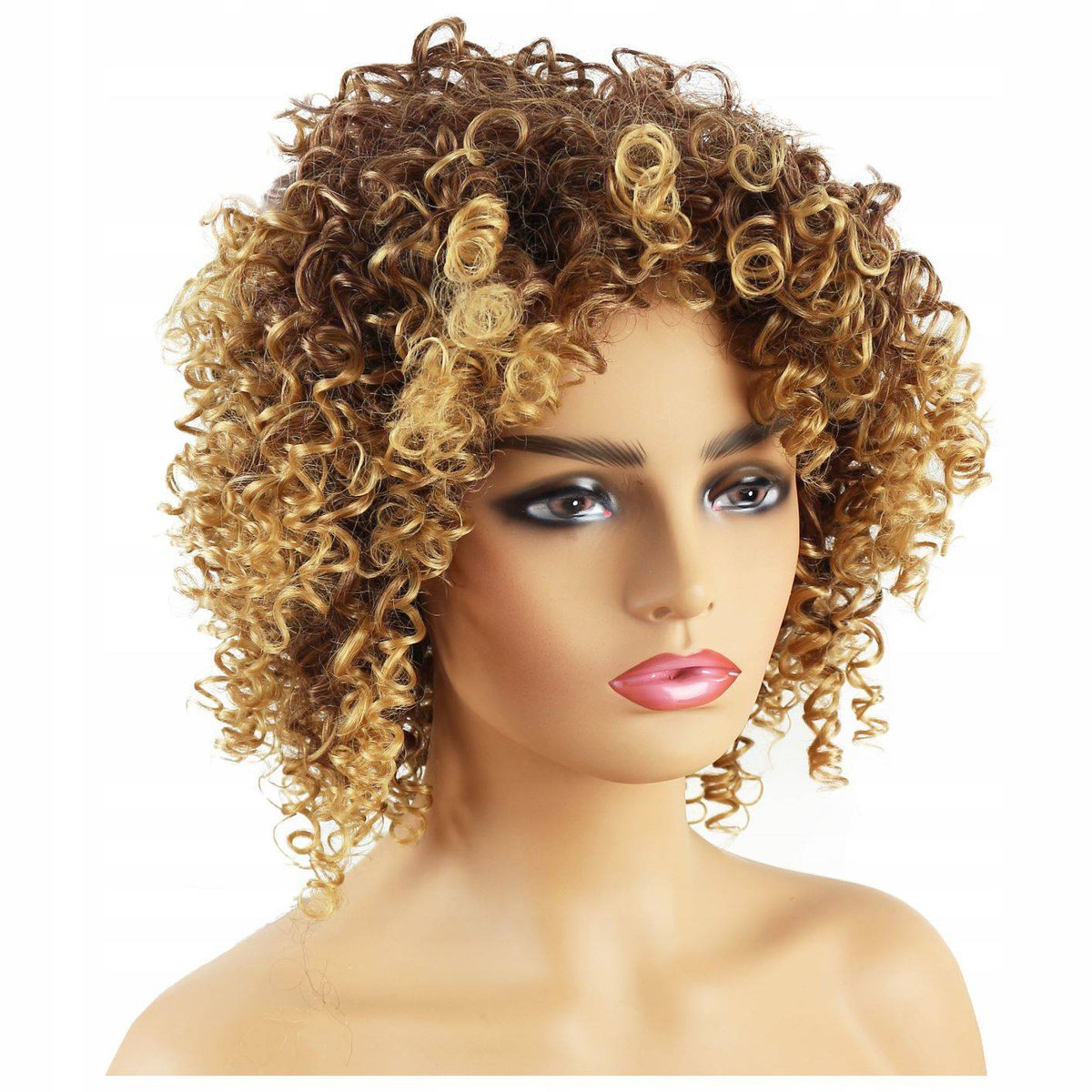 Peruka afro ombre brąz blond loki | Sklep EMPIK.COM