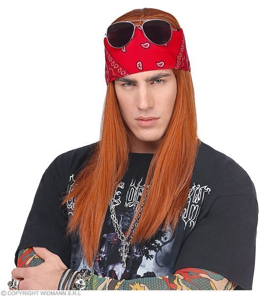 PERUKA+BANDANA+OKULARY ROCK - Widmann | Przyjęcia i okazje w Sklepie EMPIK.COM