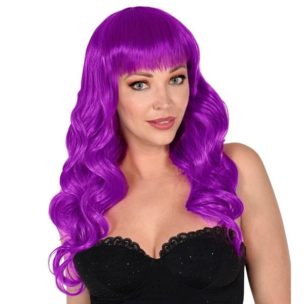 Peruka Bella Fioletowa - Widmann | Przyjęcia i okazje w Sklepie EMPIK.COM