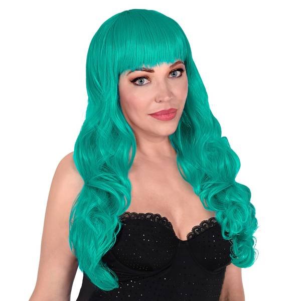 Peruka Bella Turkusowa - Widmann | Przyjęcia i okazje w Sklepie EMPIK.COM