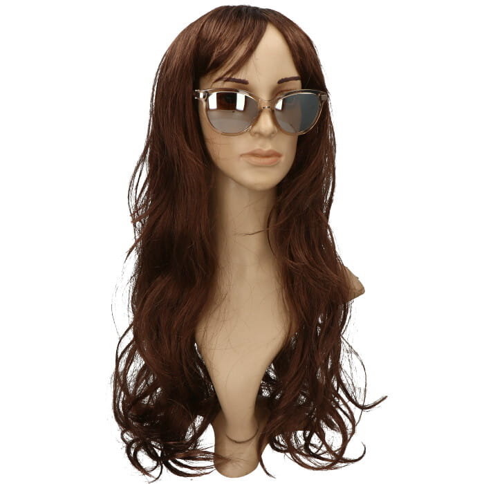 Peruka Długa Falowana Brązowa 70cm - Inny producent | Przyjęcia i ...