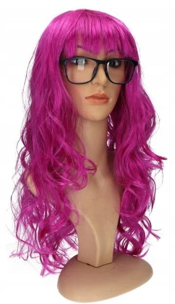 Peruka Długa Falowana Fioletowa - Inny producent | Przyjęcia i okazje w Sklepie EMPIK.COM