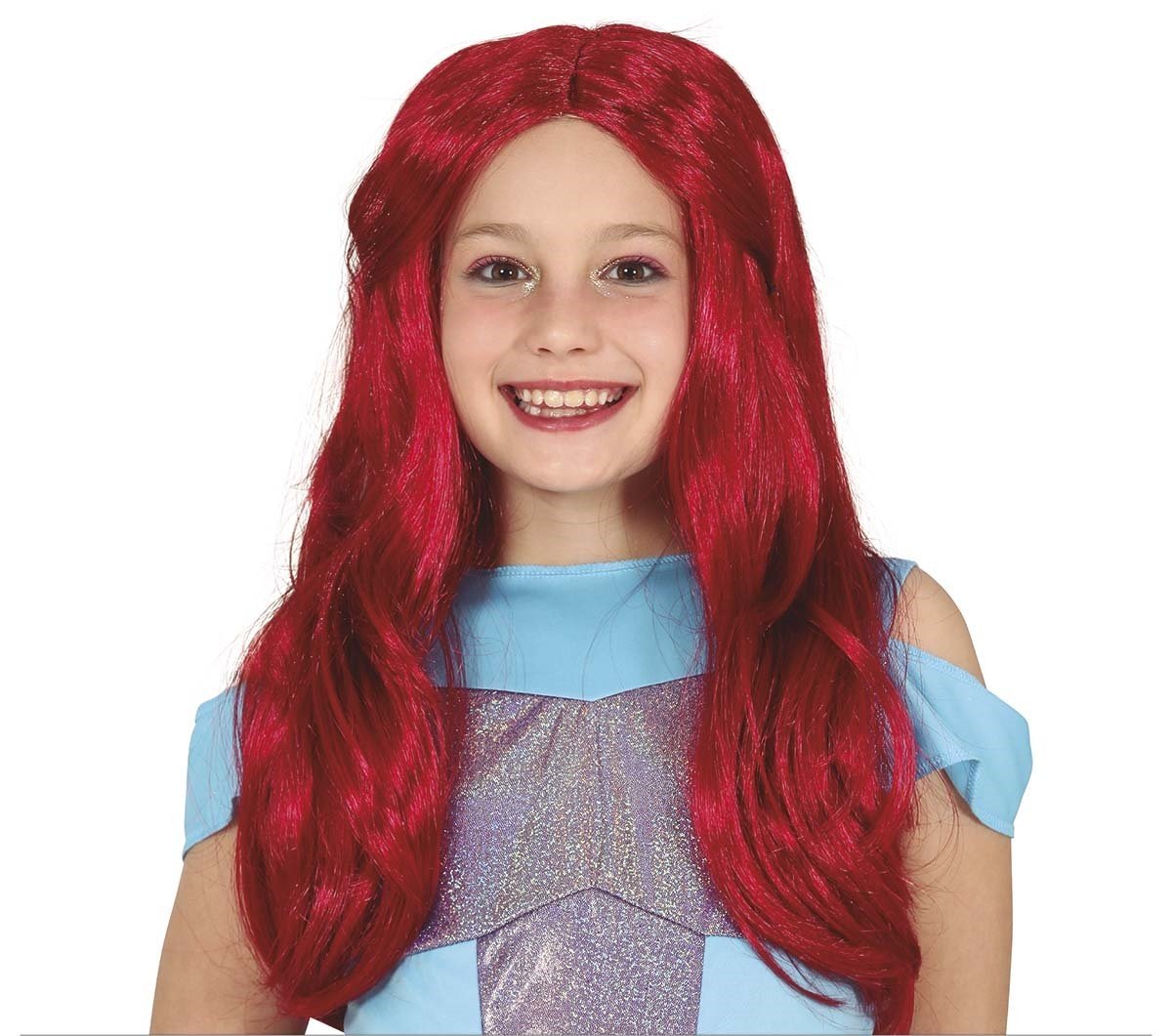 Peruka dziecięca "Syrenka" czerwona - Guirca | Przyjęcia i okazje w Sklepie EMPIK.COM
